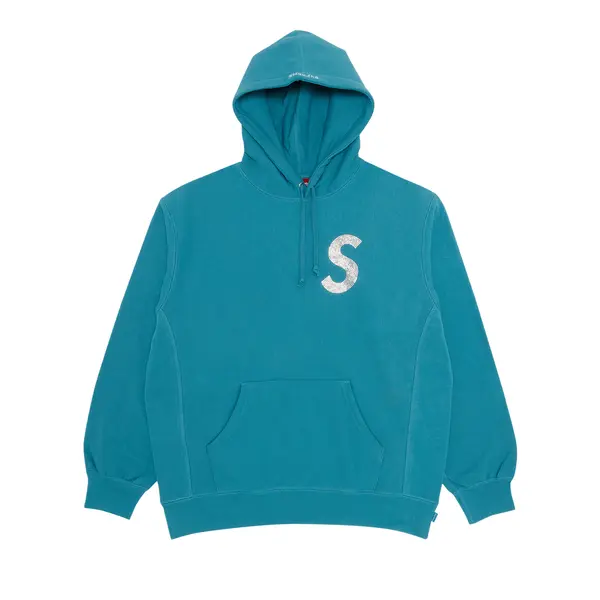 Supreme X Swarovski Logo Hooded Sweatshirt - Blue
