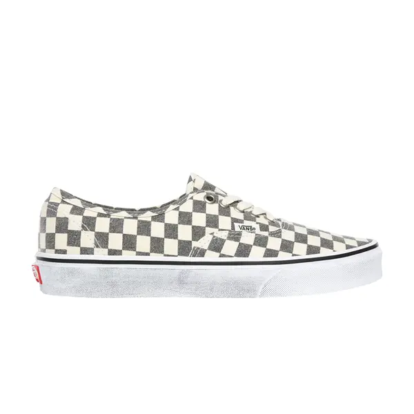 VANS Authentic Washed Checkerboard Sneakers - Grey