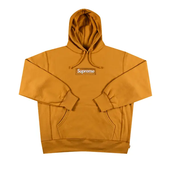 Supreme Box Logo Hooded Sweatshirt - Yellow