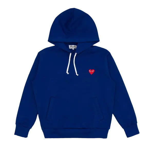 Play Comme Des Garcon Hooded Sweatshirt - Blue