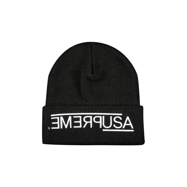 Supreme Usa Beanie - Black