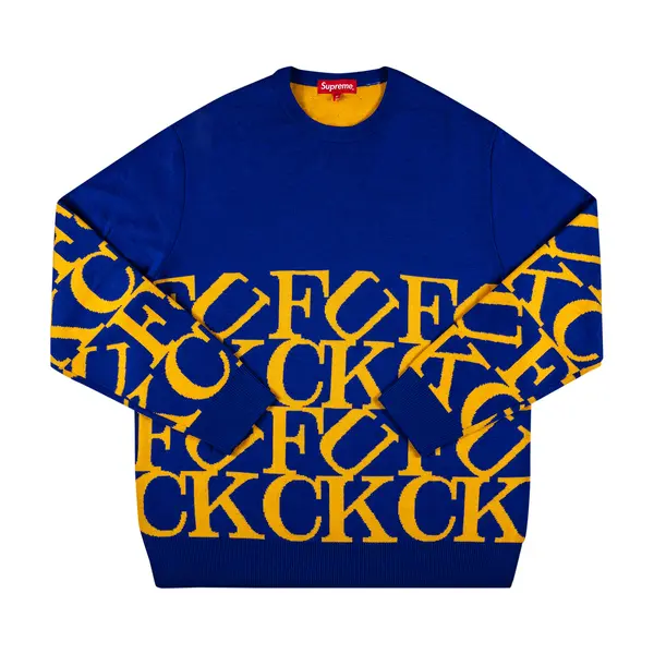 Supreme Fuck Sweater - Blue