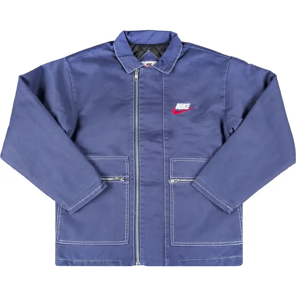 Supreme X Nike Quilted Work Jacket - Blue | Editorialist