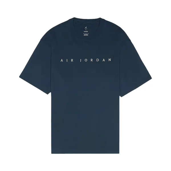 JORDAN X Union T-shirt 'college Navy/coconut Milk - Blue