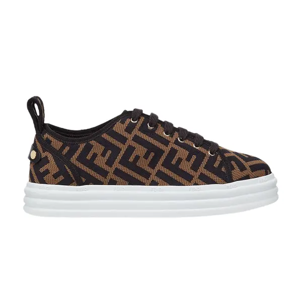 Fendi Ff Motif Rise Platform Sneakers - Brown
