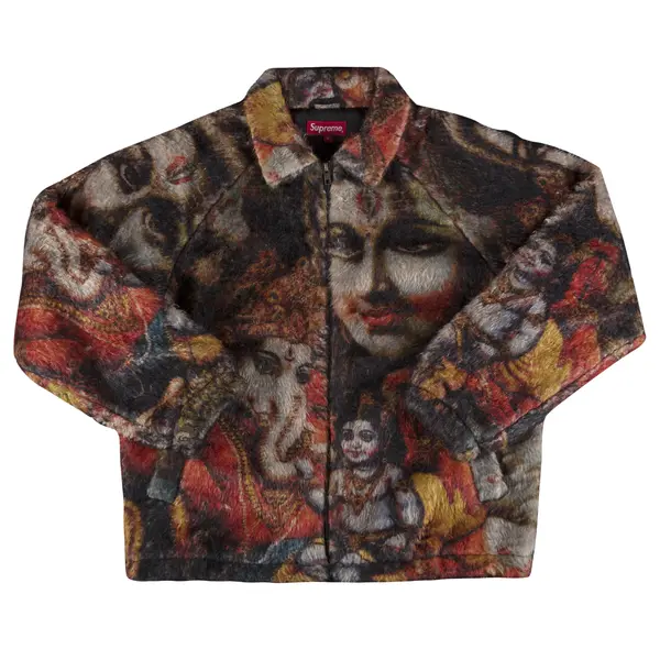 Supreme Ganesha Faux Fur Jacket - Black