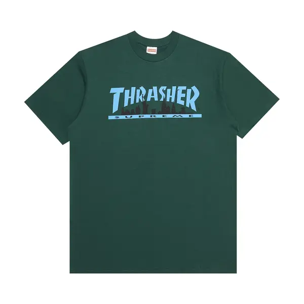 Supreme X Thrasher Skyline Tee - Green