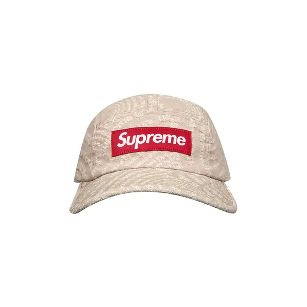 Supreme Circles Jacquard Denim Camp Cap - Brown