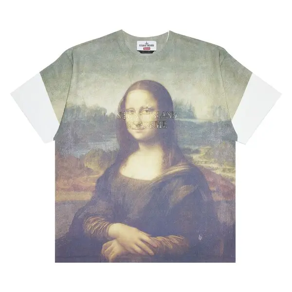 Supreme X Stone Island 'mona Lisa' Short-sleeve Top - Multicolor