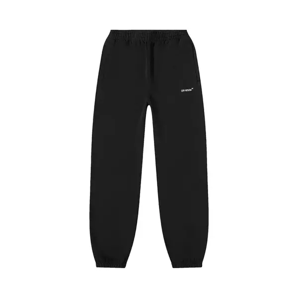 Off-White Diag Helvetica Slim Sweatpant - Black