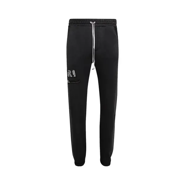 Amiri Ma Bar Appliqué Sweatpant - Black