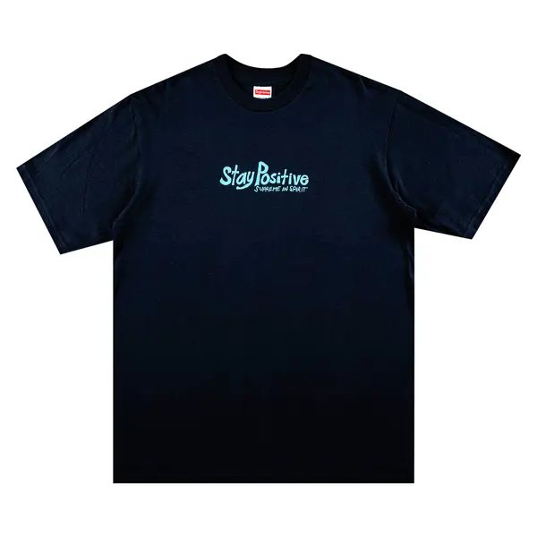 Supreme Stay Positive Tee 'navy - Blue
