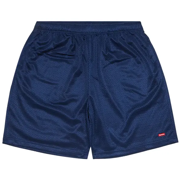 Supreme Small Box Baggy Mesh Short - Blue