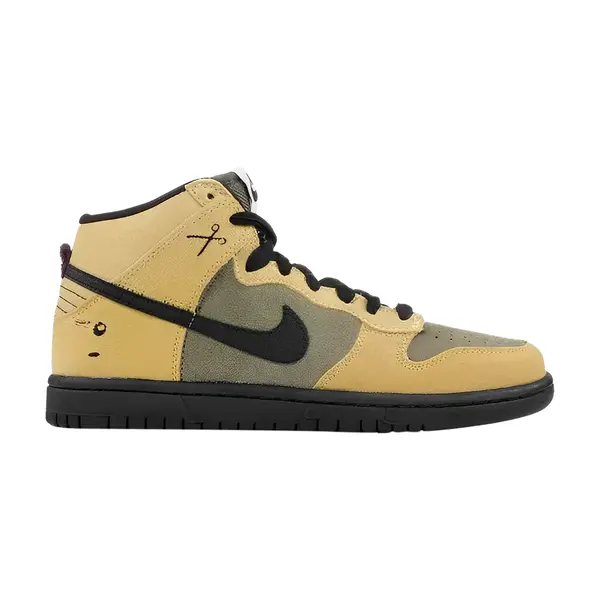 Nike Dunk High Premium Sb 'chrome Ball' Sneakers - Tan