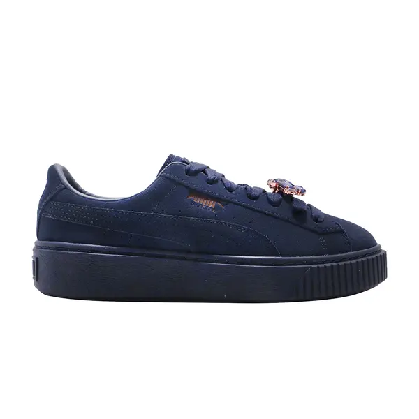 PUMA Suede Platform Gem Sneakers - Blue