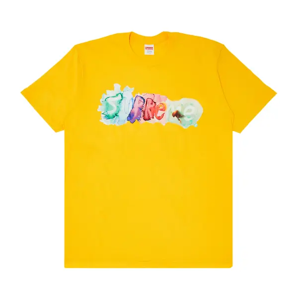 Supreme Watercolor Tee - Yellow