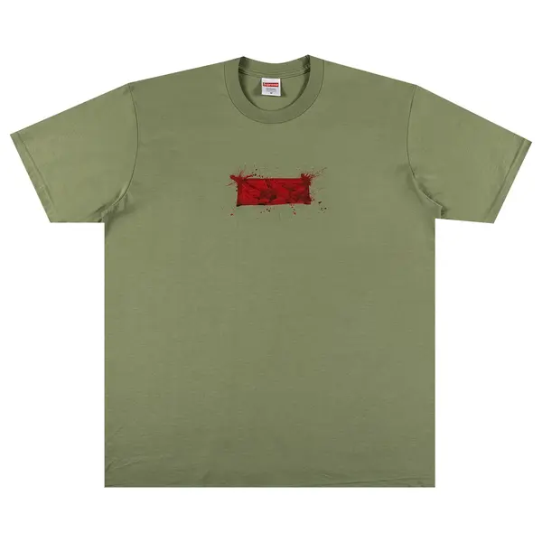 Supreme Ralph Steadman Box Logo Tee 'light Olive