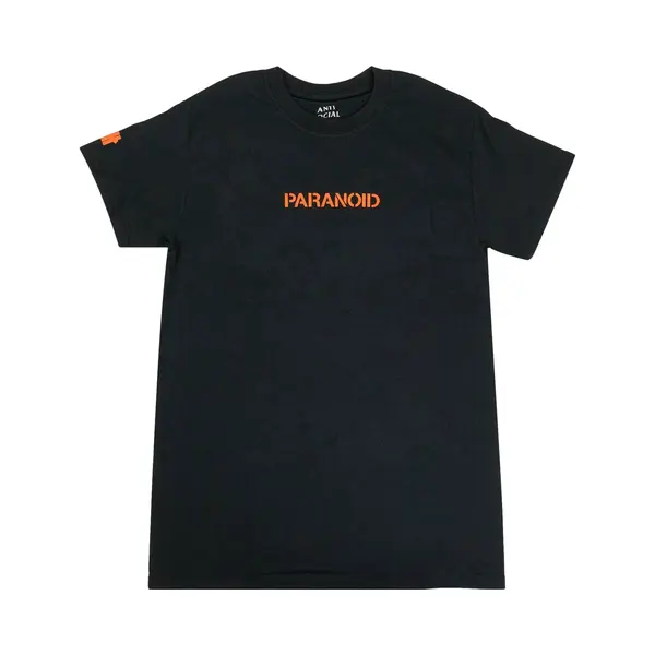 ANTI SOCIAL SOCIAL CLUB X Undefeated Paranoid Logo T-shirt - Black
