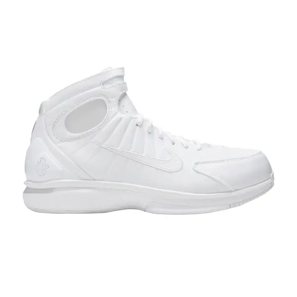 Nike Zoom Huarache 2k4 High Top Athletic Sneakers - White