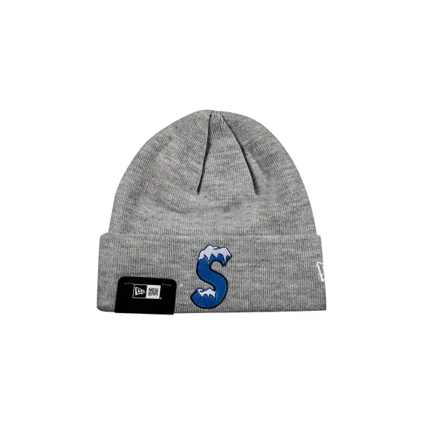 Supreme X New Era S Logo Beanie - Grey