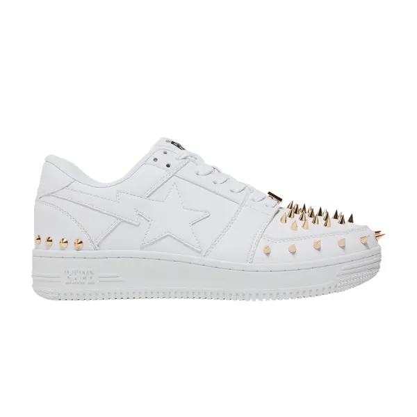 A BATHING APE Sta Studded Sneakers - White