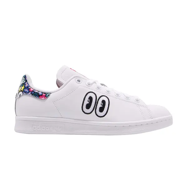 Adidas Hattie Stewart X Stan Smith 'eyes' Sneaker - White