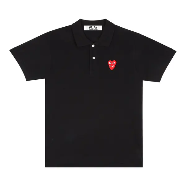 Play Comme Des Garcon Polo - Black