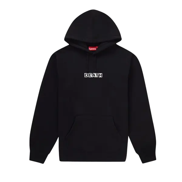 Supreme X Gilbert & George Death Hooded Sweatshirt - Black