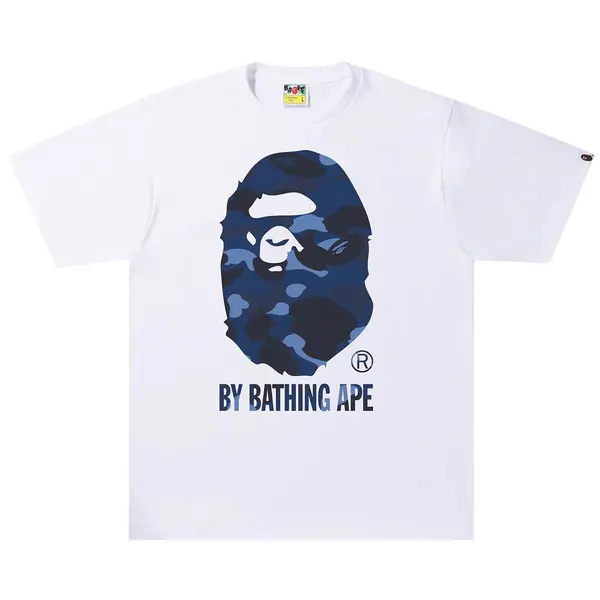 A BATHING APE Color Camo A Bathing Ape Tee /navy - White