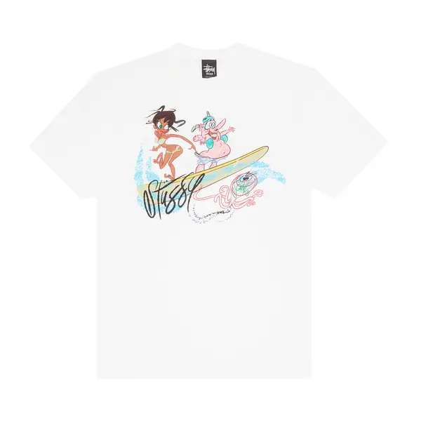 StÜssy John K Surf's Up T-shirt - White