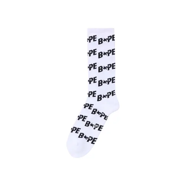 A BATHING APE Sta Socks - White
