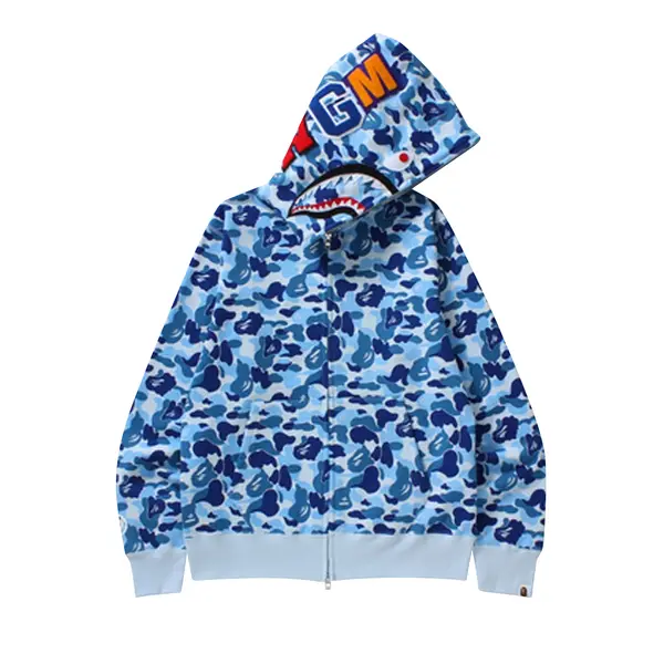 A BATHING APE Abc Shark Full-zip Hoodie - Blue