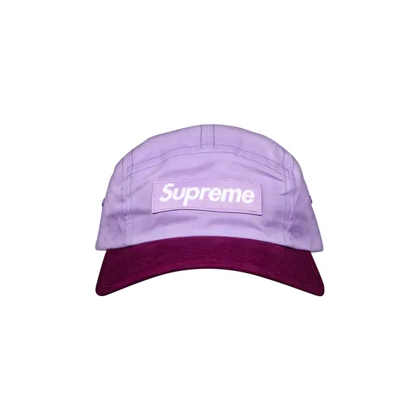 Supreme Waxed Cotton Camp Cap - Purple