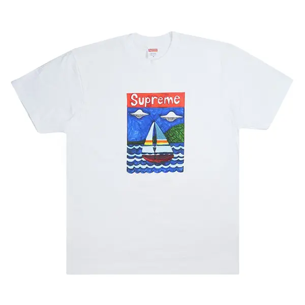 Supreme Sailboat Tee - White