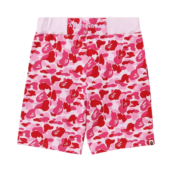 A BATHING APE Abc Camo Sweatshorts - Pink