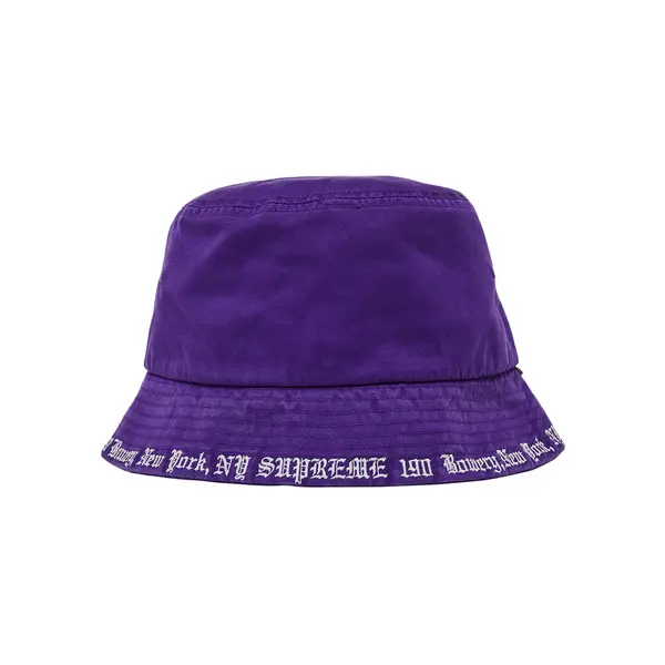 Supreme Embroidered Brim Crusher - Purple