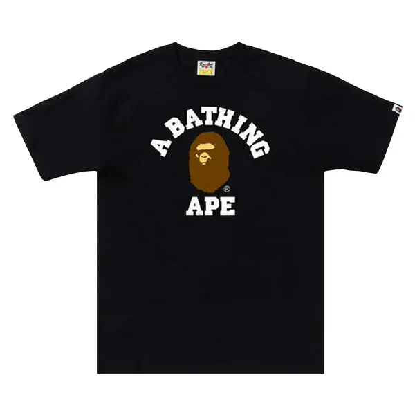 A BATHING APE College Tee - Black