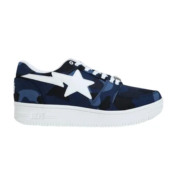 A BATHING APE Sta Canvas Low Sneakers - Blue