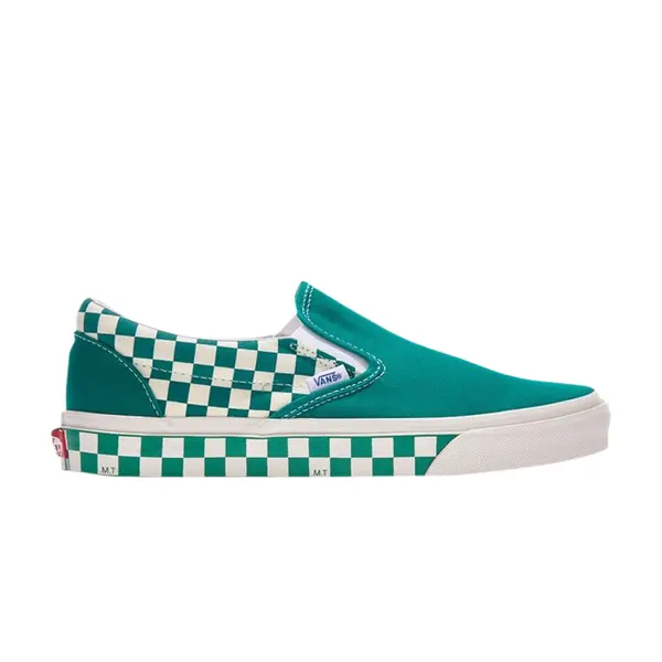 VANS Classic Slip-on 'sidewall Check Ultramarine - Green