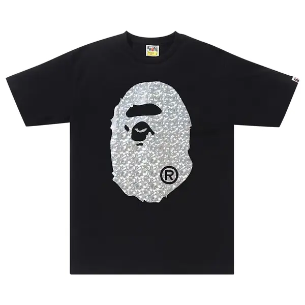 A BATHING APE Aurora Big Ape Head Tee - Black