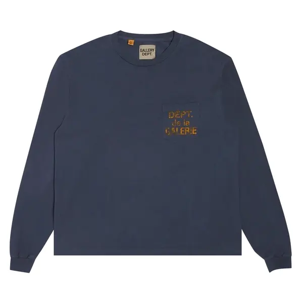 GALLERY DEPT. Long-sleeve Pocket T-shirt - Blue