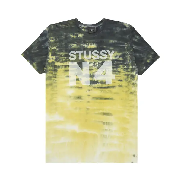 StÜssy No.4 Tie Dye Tee - Yellow