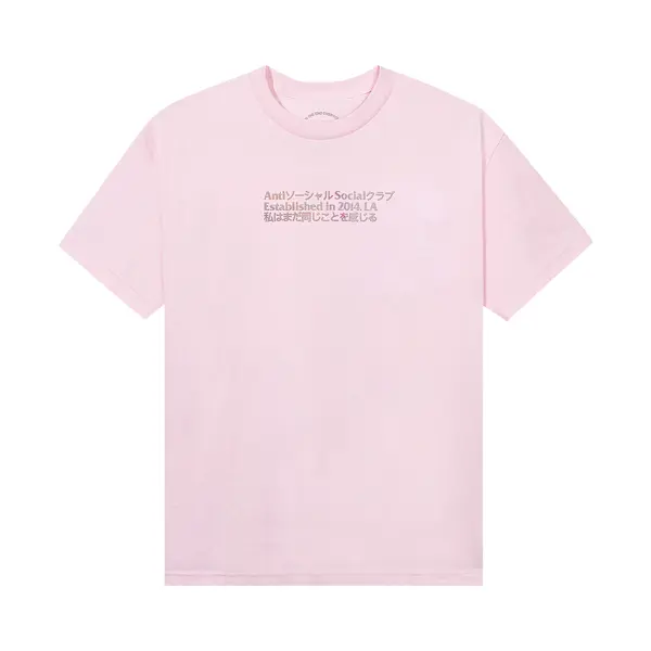 ANTI SOCIAL SOCIAL CLUB Temporary Memory Black Tee - Pink