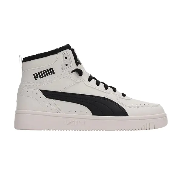 PUMA Rebound Joy Fur High-top Sneakers - Cream