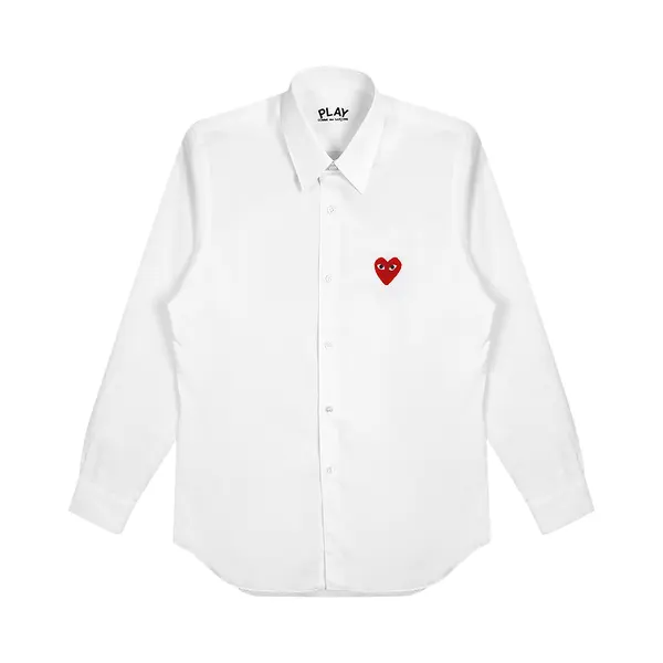 Play Comme Des Garcon Woven Shirt - White