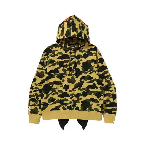A BATHING APE 1st Camo Shark Relaxed Fit Hoodie - Yellow