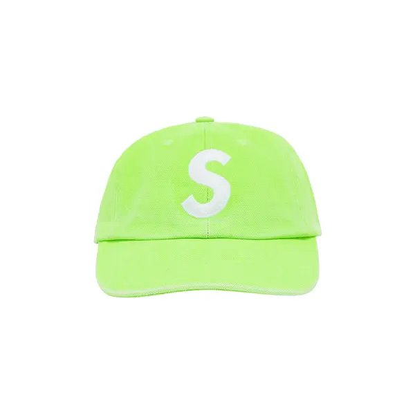 Supreme Pigment Canvas 6-panel Cap With S Logo - Green