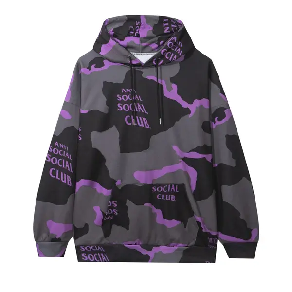 ANTI SOCIAL SOCIAL CLUB Cotton Candy Camo Hoodie - Black