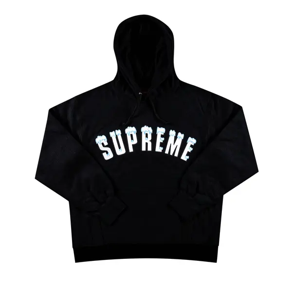 Supreme Icy Arc Hooded Sweatshirt - Black