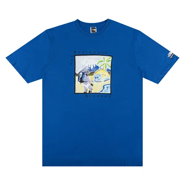 Supreme X The North Face Sketch Short-sleeve Top - Blue